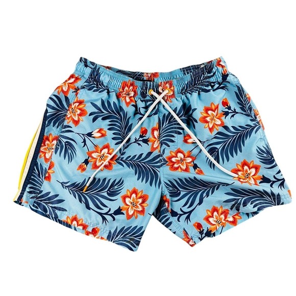 Sundek | Swim | Sundek Swim Trunks M54 Men M Blue Wall Flower Floral ...